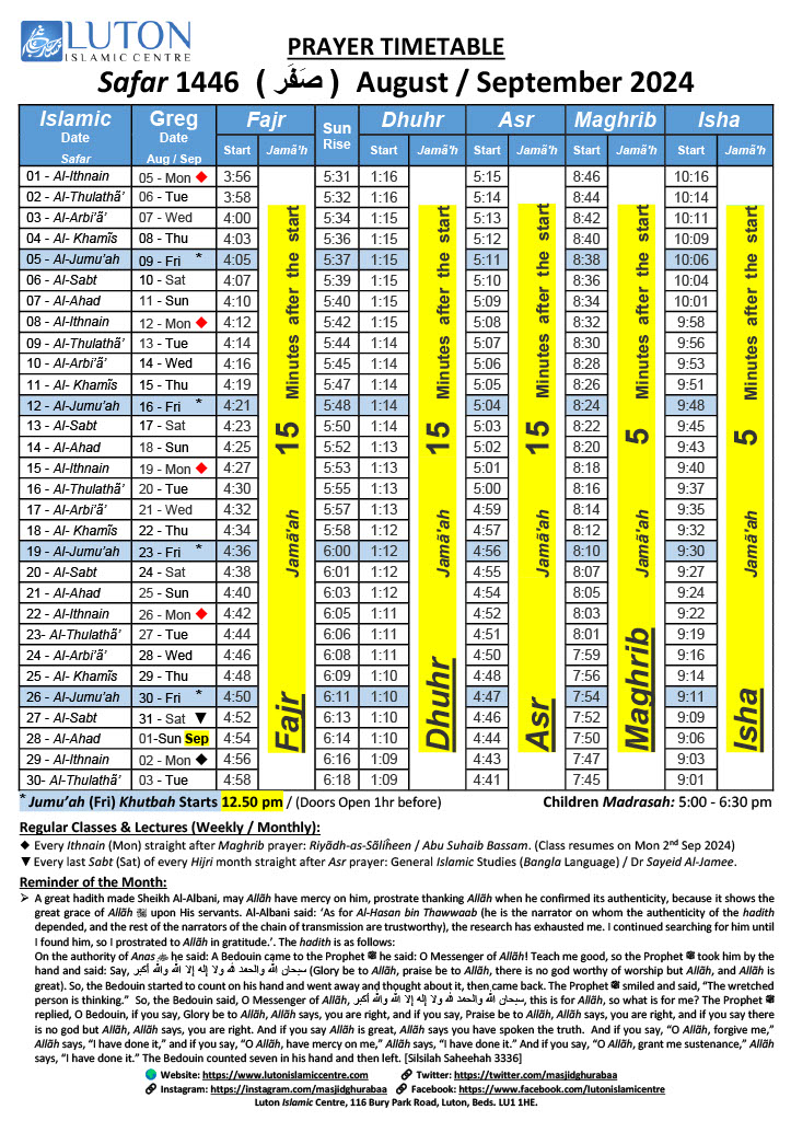 Home Page - Luton Islamic Centre